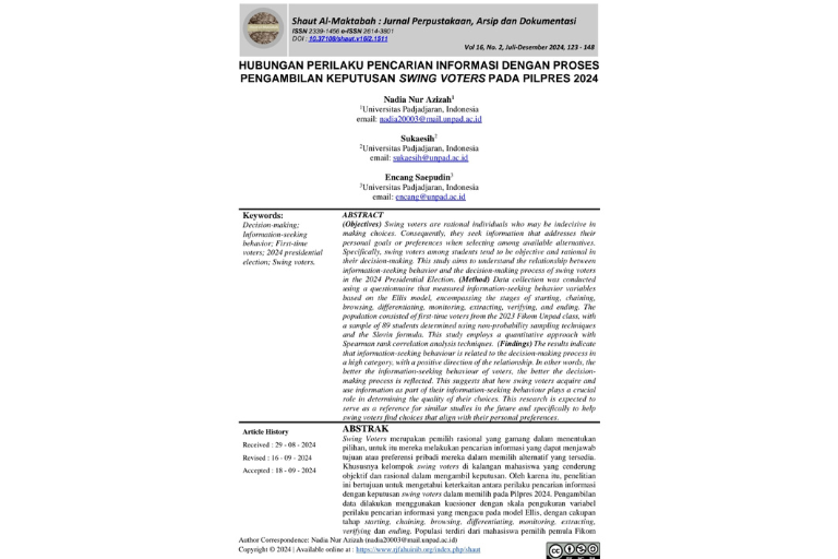 Mahasiswa Perpustakaan dan Sains Informasi FIKOM UNPAD Menulis Artikel Ilmiah tentang Hubungan ...